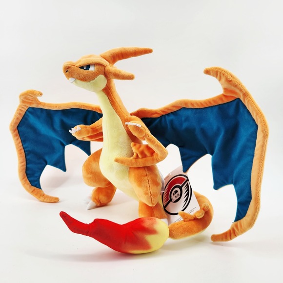 Pokemon | Toys | Pokemon Charizard Plush Stuffed Toy Orange Blue Wings ...